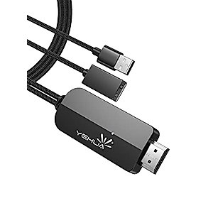Compatible with iPhone to HDMI/USB C to HDMI/Micro USB to HDMI Cable, 3-in-1 MHL hdmi Phone to TV HDMI Cable, 1080P Mirroring&Charging Cable for All Smartphones Tablets to TV/Projector(3.28FT/1M)