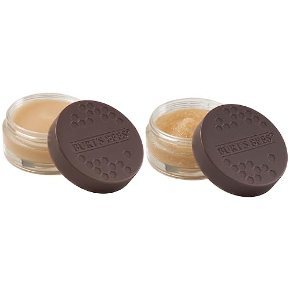 Burt’s Bees Conditioning Lip Scrub and Overnight Intensive Lip Treatment, With Ceramides, Exfoliates and Hydrates Lips 8 Hours, Natural Origin, 2 Jars, 0.25 oz