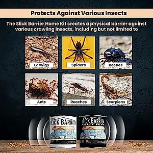 Slick Barrier Home Kit - Ultimate Pest Control Solution for Crawling Insects, Rodents & Squirrels - Water-Based & Solvent-Based Coatings - Durable & Long-Lasting - Easy Application - Ample Coverage