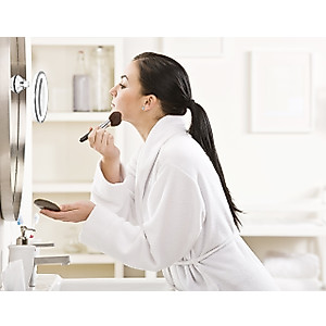 Rio Beauty Multi-Use LED Illuminated Makeup Mirror, White, 7 x 7 x 20 cm