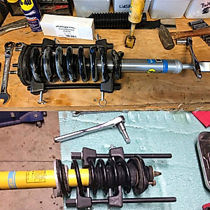 dynofit Solid Coil Spring Compressor Tool, (Set of 2) 21mm Socket 1/2" Drive Safe Universal Set/Kit for Struct Spacer Assembly/Lift Kit/Shock Installation