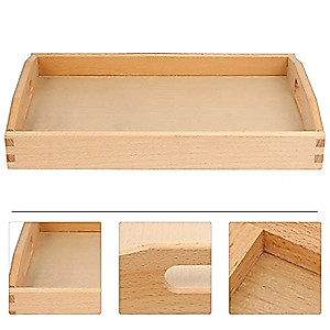 Wooden Breakfast Tray Rustic Vintage Food Serving Trays Nesting Wooden Board with Handles Farmhouse Serving Platters in Bed Lunch Dinner Appetizers Patio Ottoman S Wooden Tea Tray