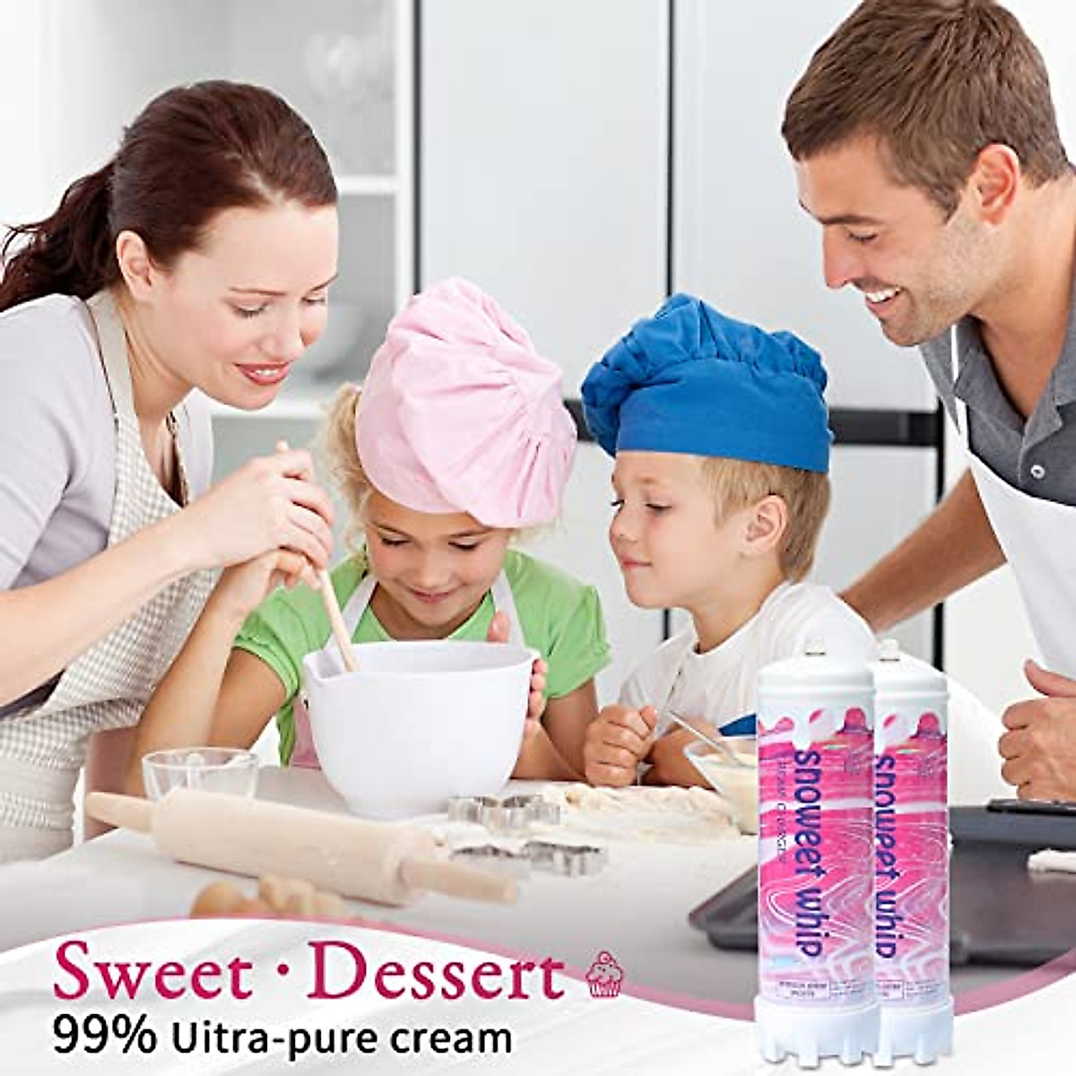 Whipped Cream Charger Cylinder Nitrous Oxide Tank Pure N2O Whip Cream Chargers 2.2 Liter 1364g Cartridges (1 Cylinder)