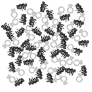 We're Engaged Confetti Glitter, Wedding Table Confetti, Engagement Paper Scatter,Bridal Shower Bride to Be Party Table Decorations Confetti, 120pcs