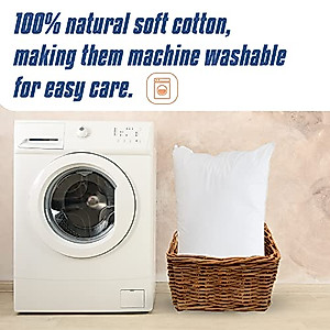 Continental Bedding - White Goose Feather Down Pillows - Standard Queen Size 20x28 Pillow Set of 2-100% Cotton Cover Soft Pillows - Best Down Feather Pillows for Side or Back Stomach Sleeper