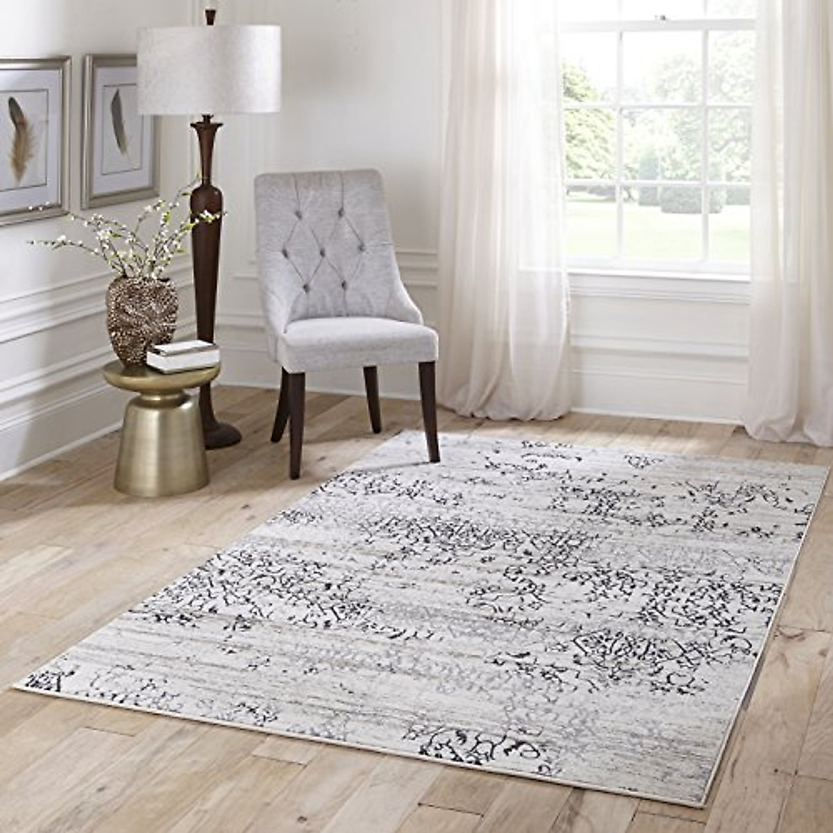 Momeni Rugs Juliet Collection Area Rug, 8'6" x 11'6", Ivory