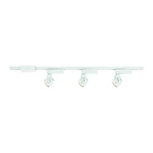 Hampton Bay 44 in. 3-Light White Integrated LED Track Lighting Kit with Gimbal Metal Shade