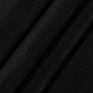 Eclipse Fresno Modern Blackout Thermal Rod Pocket Window Curtain for Bedroom (1 Panel), 52 in x 63 in, Black