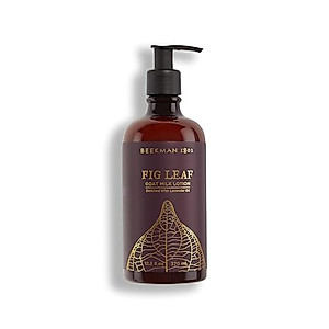 Beekman 1802 Goat Milk Body Lotion, Fig Leaf - Scented - 12.5 oz - Hydrating & Deeply Moisturizing - With Shea Butter & Jojoba Seed Oil - Good for Sensitive Skin - Cruelty Free