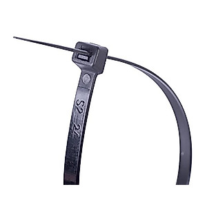 SecuriTie CT5-40100UVB Cable Ties, 5 Inch., 40 Lbs Tensile Strength, Wire & Cord Management / Industrial / Household Use, Nylon Zip Tie, 100 Pk, UV Black