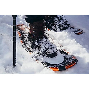 Lightweight Aluminum Frame Snowshoes with Dual Ratchet Bindings, Nylon Heel Strap, HDPE Decking, Includes Heavy Duty Carry Bag, Available in Adult and Kids Sizes
