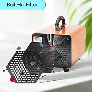 Ozone Machine10000mg/h, OMMO Industrial/Commercial/Home Multipurpose Ozone Machine Air Purifier, 180mins Adjustable Timer for Room, Smoke, Cars, and Pets