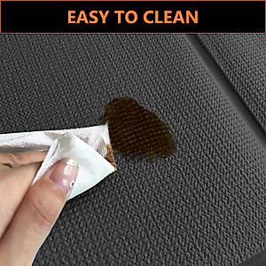 Under Sink Kitchen Mat Liner- 68’’ x 24’’ Big Size Non-adhesive Under Sink Protector with Bump Texture Black Shelf Liner Drawer Liner