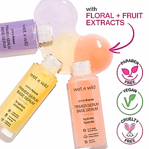 wet n wild Prime Focus Pore Minimizing Facial Serum Primer Makeup Extending | Reduces Pores | Improves Skin Texture | Exfoliates | Retinol Alternative, Hydrating