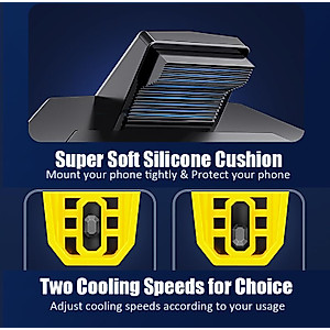 Semiconductor Phone Cooling Fan, Phone Cooler for iPhone Android Smartphones, Mobile Phone Radiator Heatsink (with 9 Finger Sleeves)