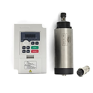 RATTMMOTOR 65mm CNC Spindle Motor Kit 1.5KW 220V Air Cooled Spindle Motor ER11 24000RPM 400HZ+1.5KW 2HP Single Phase to 3 Phase 220V VFD Inverter Variable Frequency Drive Converter for CNC Router