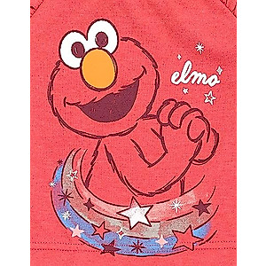 Sesame Street Elmo Infant Baby Girls French Terry Dress Red 24 Months