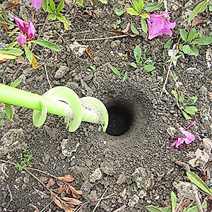 SYITCUN 2 Pack Auger Drill Bit for Planting 3"(D) x12"(L)&1.6"(D) x9"(L) Heavy Duty Garden Auger Spiral Drill Bit for Planting Bulb,Drill Auger for 3/8" Hex Drive Drill