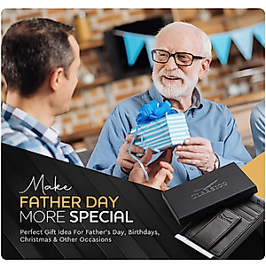 Money Clip Leather Wallet For Men Slim Front Pocket RFID Blocking with Super Strong Magnetic