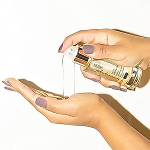 Kenra Platinum Luxe Shine Oil | Gold Enriched Nourishing Elixir |Enhances Shine & Manageability | Thermal Protection Up To 450F | Medium To Coarse Hair | 1.5 fl. Oz