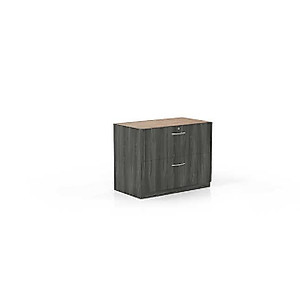 Safco Products Mayline Aberdeen File Cabinet, Gray Steel Laminate, 36"