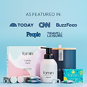 FOMIN - Antibacterial Paper Soap Sheets for Hand Washing 2x300 Sheets Bundle