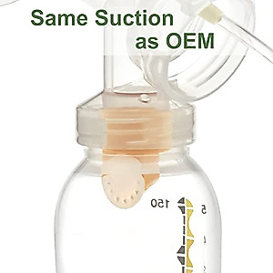 2X One-Piece Breastshields, Valves, Membranes Compatible with Medela Pump Parts, Pump in Style, Lactina, Symphony, Swing; 24 mm Standard breastshields; Made by Maymom