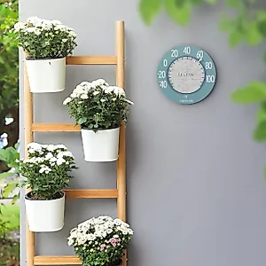 La Crosse 104-120B 8-Inch Geometric Floating Dial Thermometer