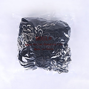 HOSL Black Lanyards 100 Pack Black Badge Lanyards Office Lanyard ID Card Lanyards Business Card Lanyards Students Lanyards Employee Lanyards Key Lanyards (Black)