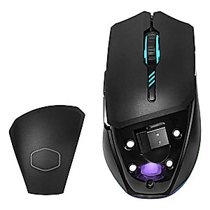Cooler Master MM831 Gaming Mouse with 32000 DPI adjustable via software, 2.4GHz and Bluetooth Wireless, PBT Buttons, and Qi Charging Support
