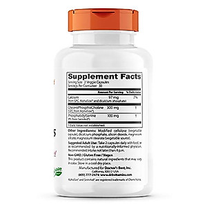 Doctor's Best Natural Brain Enhancers, Non-GMO, Vegan, Gluten Free, 60 Veggie Caps (DRB-00214)