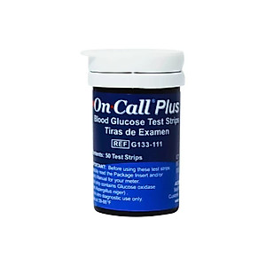 On Call Blood Glucose Test Strips 50 Ct.