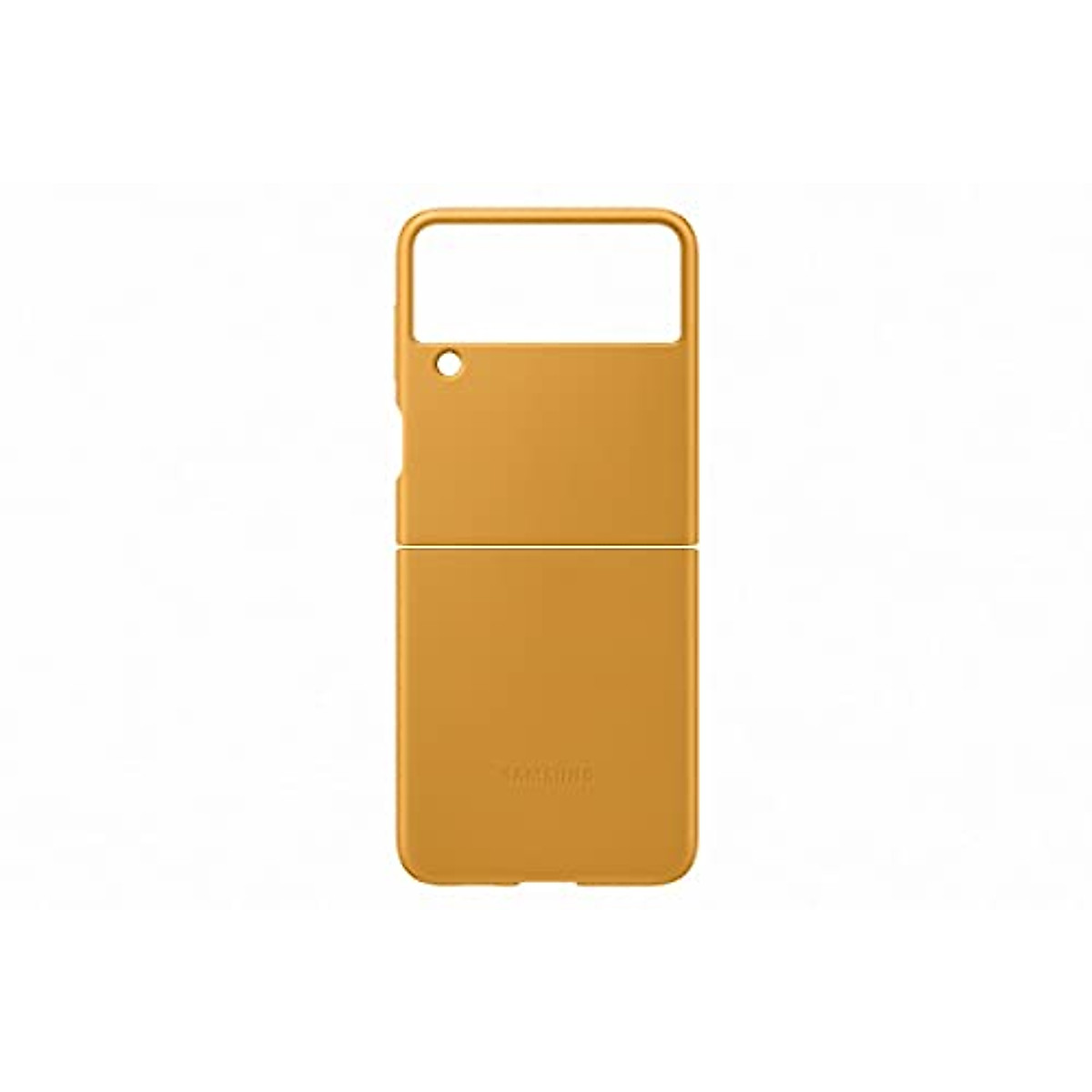 SAMSUNG Galaxy Z Flip3 Leather Cover - Official Case - Mustard