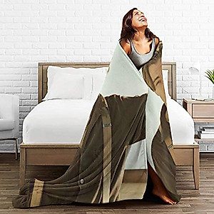 ALKYLA Leonardo Dicaprio Blanket Flannel Throw Blanket Soft Lightweight Winter Fuzzy Bed Blanket for Couch Sofa Bedroom 50"x40"