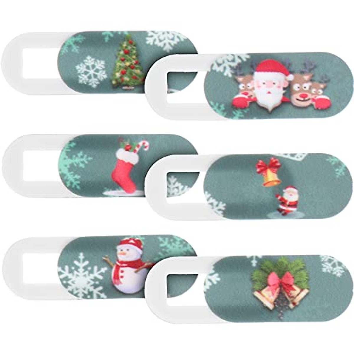 Gatuida 6pcs Christmas Camera Cover Camera for Computer Laptop Camera Laptop Protector Webcam Slide Blocker Webcam Blocker Protector Webcam Privacy Lens Protectors Camera Shield Cover Abs