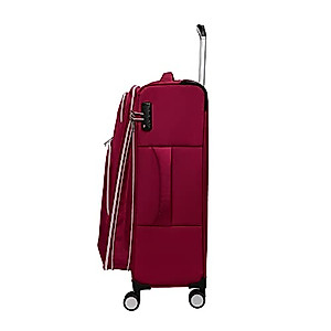 it luggage Expectant 32" Softside Checked 8 Wheel Expandable Spinner, Red