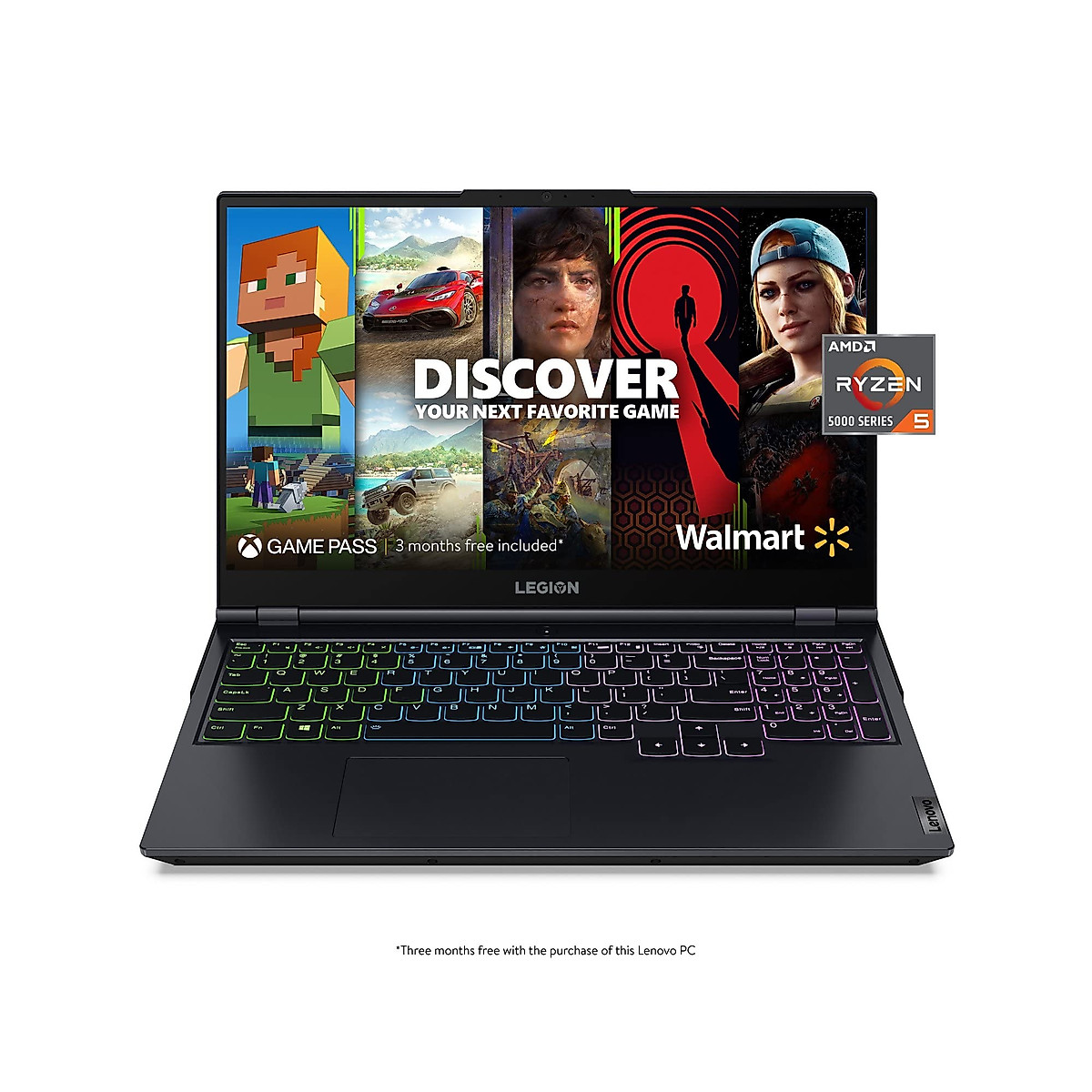 Lenovo 2023 Legion 5 15.6" 120Hz IPS FHD Gaming Laptop, AMD Ryzen 5 5600H 6-Core, GeForce RTX 3050 Ti, 16GB RAM, 512GB NVMe SSD, Backlit Keyboard, Ethernet, WiFi 6, Win11