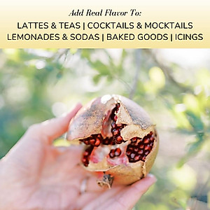 Sonoma Syrup Co Pomegranate Grenadine Simple Syrup, 12.7 oz for Cocktails, Tea, and Baking