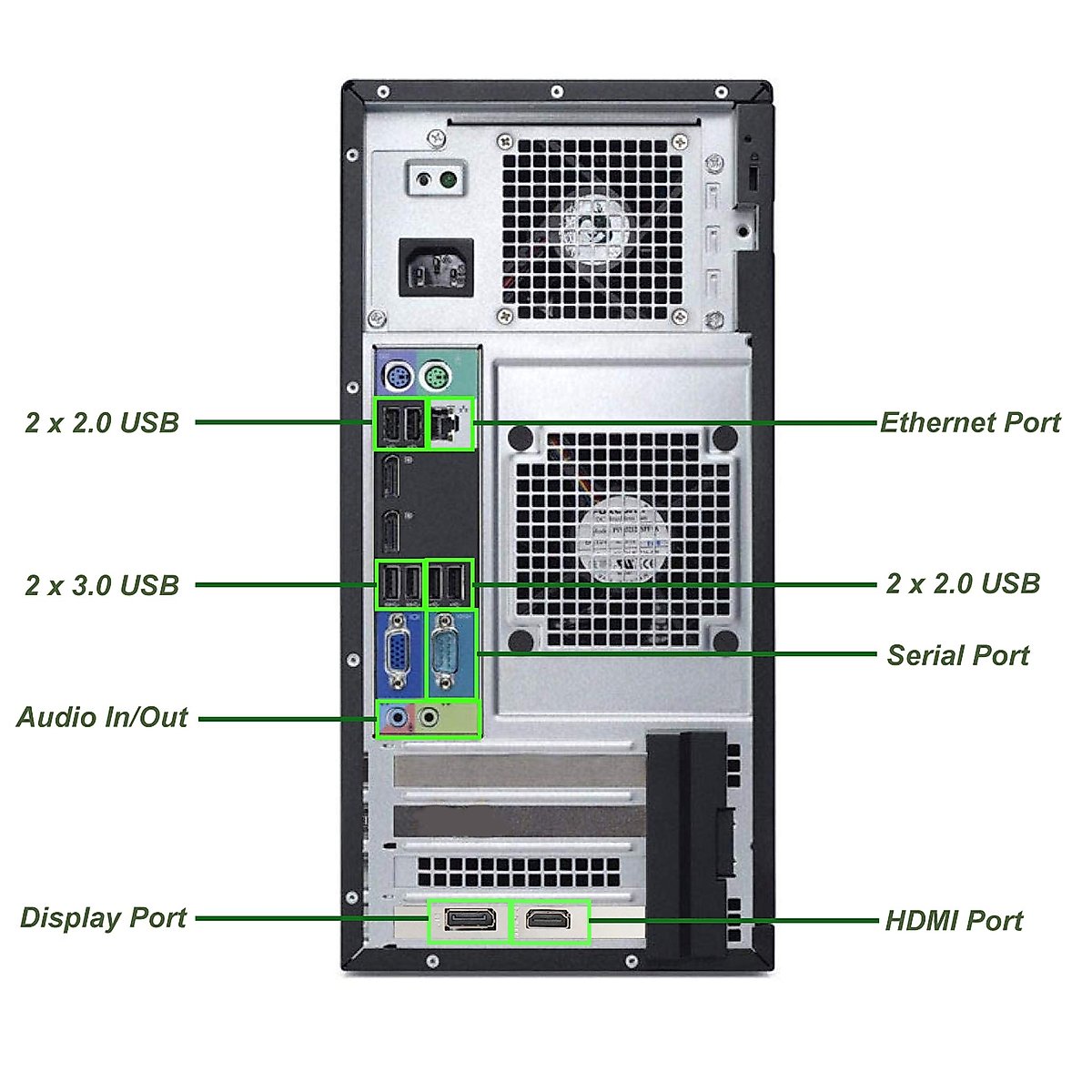 Dell OptiPlex 9020 Tower Computer Desktop PC, Intel Core i7-4970K 4.00GHz, 16GB Ram, 512 M.2 SSD, WiFi | Bluetooth, DVD Drive, Nvidia GeForce GT 1030 2GB DDR5, Windows 10 Professional (Renewed)
