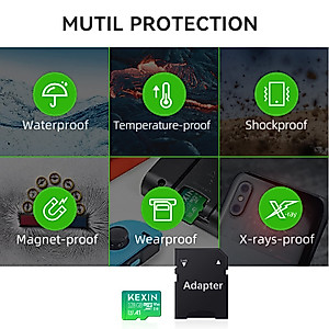 KEXIN 128GB Micro SD Card Class 10, U3, V30, A1 Ultra MicroSDXC UHS-I Memory Card, 2 Pack