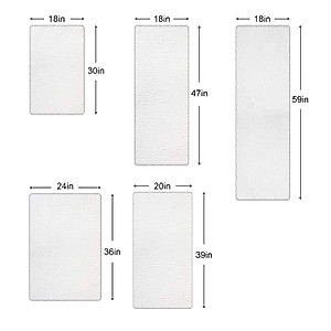 Grey White Abstract Antifatigue Kitchen Bath Door Mat Cushioned Runner Rug,Washable Welcome Floor Sink Mat,Modern Geometric Painting Artwork Waterproof & Non-Slip Comfort Standing Doormat,18"x30"