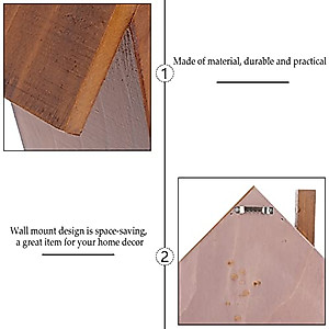 ORFOFE Picture Ledge Shelf Wooden House- Shaped House Shaped Wall Shelf House Shaped Floating Shelf House Shaped Wooden Shelf Wall Storage Shelf Flower Pot Stand