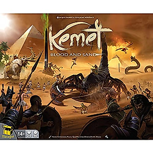 Matagot Kemet Blood and Sand Board Game (Revised Edition) | Strategy Board Game for Teens and Adults | Ages 14 and up | 2 to 5 Players | Average Playtime 90 Minutes | Made by Matagot