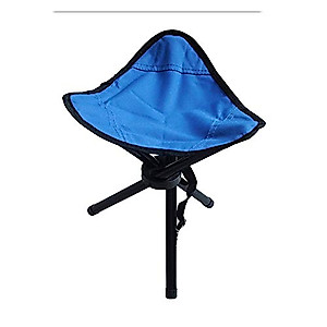TRENTSNOOK Exquisite Camping Stool Outdoor Folding Chair Tripod Triangle Folding Fishing Chair Fishing Trip Camping Portable Fishing Companion Folding Chair (Color : Dark Blue)
