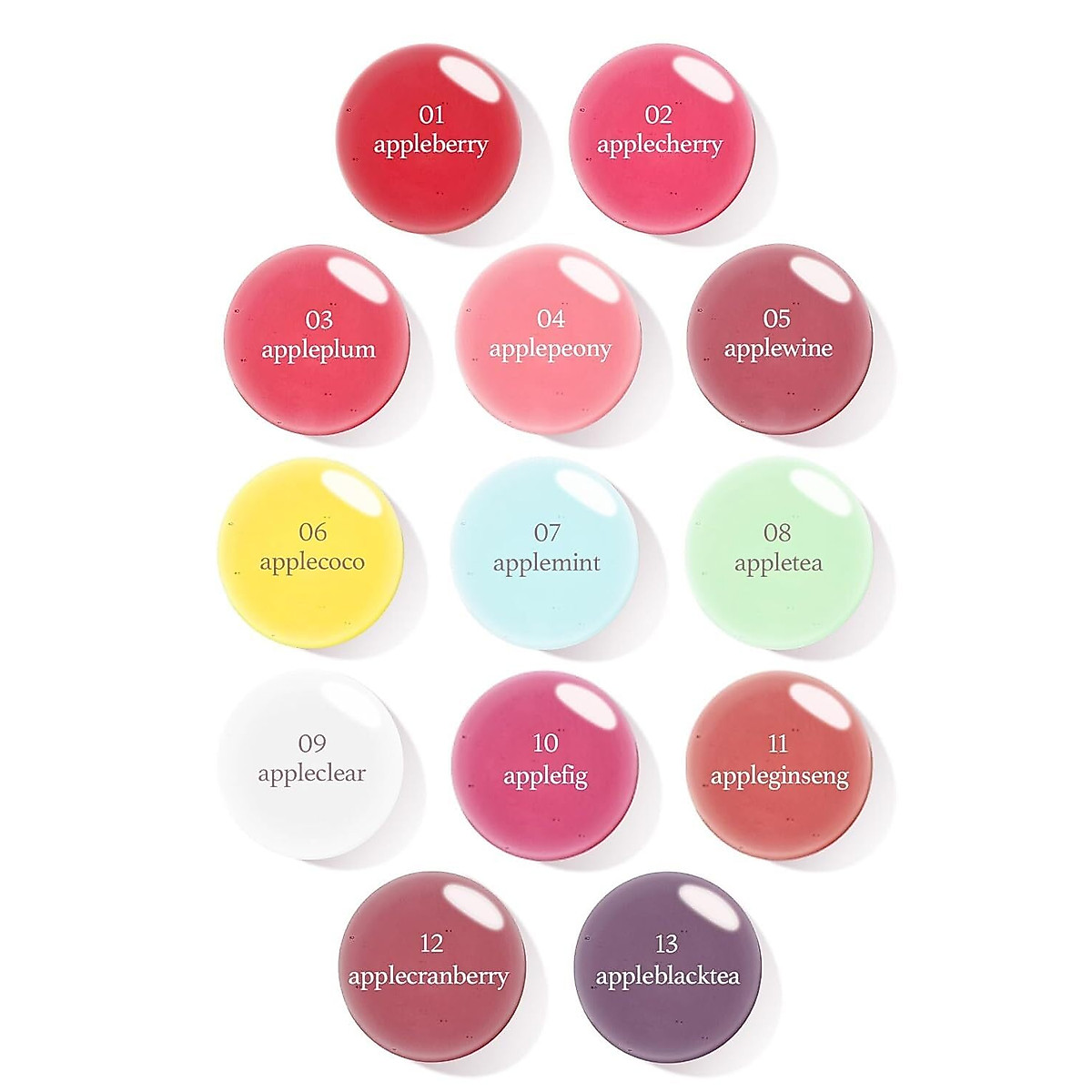 NOONI Appleseed Lip Oil Set - Appleberry & Applecherry | with Apple Seed Oil, Lip Oil Duo, Lip Stain, Long-Lasting, Plumping, Gift, Gift Sets, For Chapped and Flaky Lips