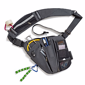 Crossbody Fanny Pack with Holder for Stethoscope, Tape, & Bandage Scissors - Storage for Emergency Supplies - Organizer Bag for Nurses, Student & Medical Professionals