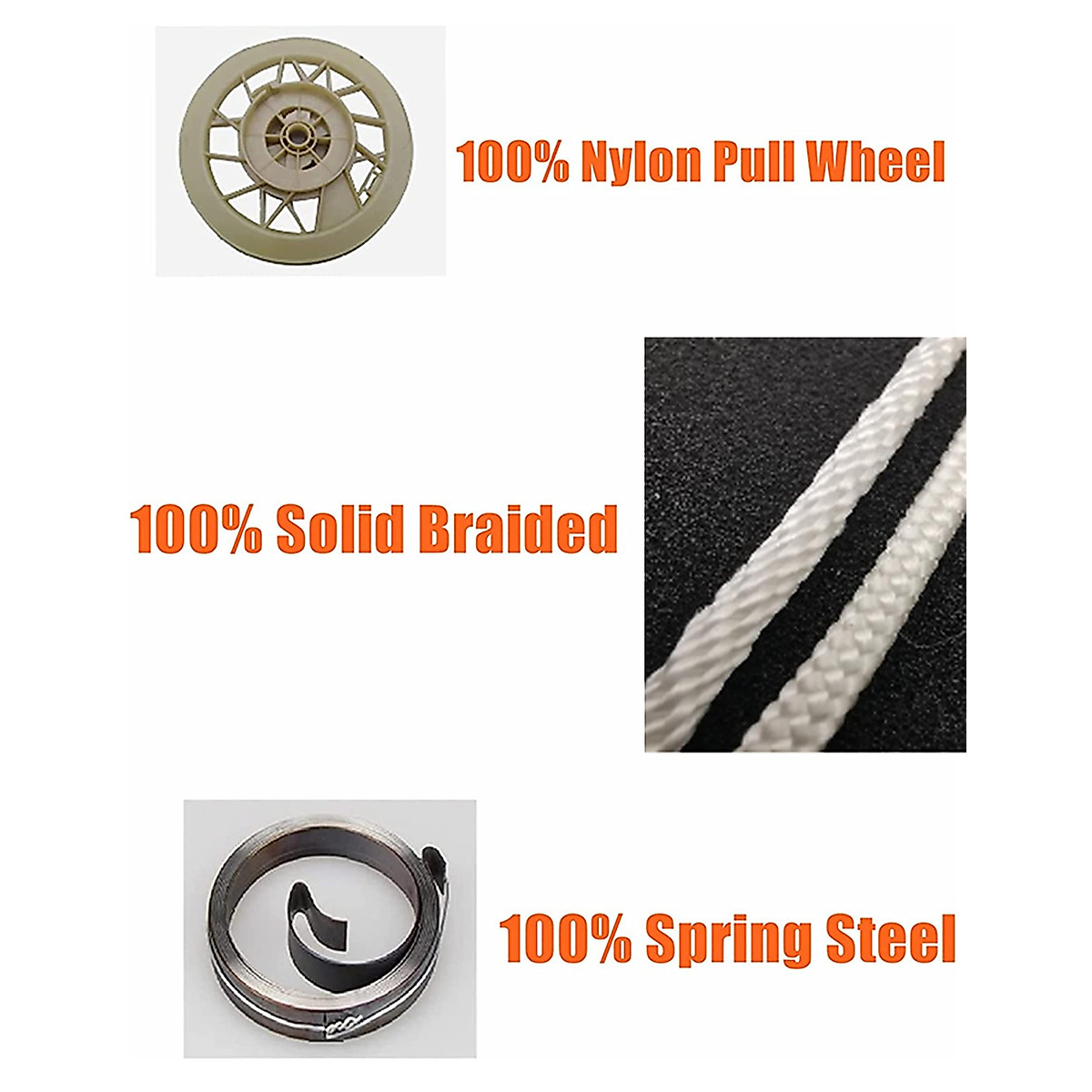 YAMAKATO Recoil Starter Assembly for Honda GX120 GX160 GX200 159cc 163cc 196cc 4hp 5.5hp 6.5hp Engine Generators Pull Start Cord Rope