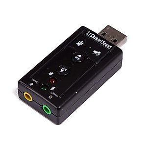 Simyoung USB 7.1 Channel USB External Sound Card Audio Adapter(Sound Card) Black