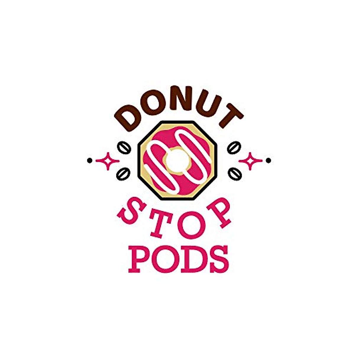 Donut Stop Flavored Coffee Pods, Compatible with 2.0 K-Cup Brewers, Donut Flavor Coffees, Assorted Variety Pack, 40 Count