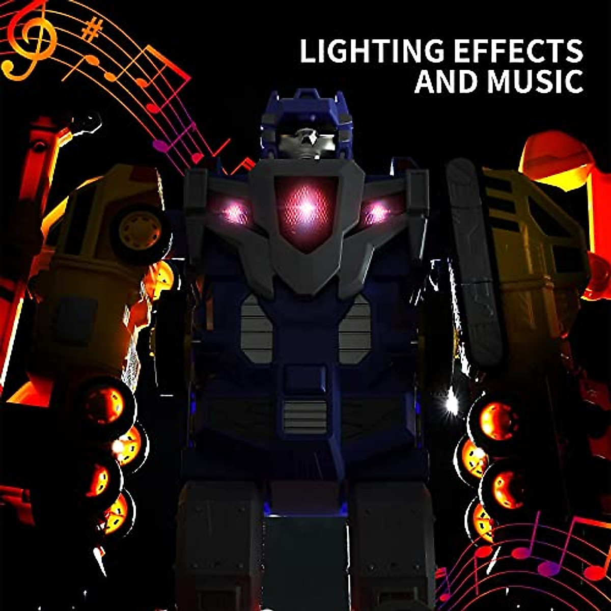 SNAEN Toys for 3 4 5 6 7 Year Old Boys - Construction Vehicles Transform Robot Kids Toys, STEM Building Toddler Toys for Kids Ages 4-8 w/Pull-Back Toys, 5-in-1 Trucks Gifts for Boys Girls